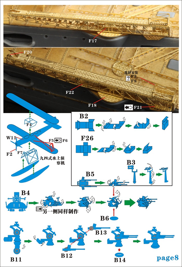 FS710048 1/700 IJN Light Cruiser Kumano 熊野 1937 Upgrade set For TAMIYA ...